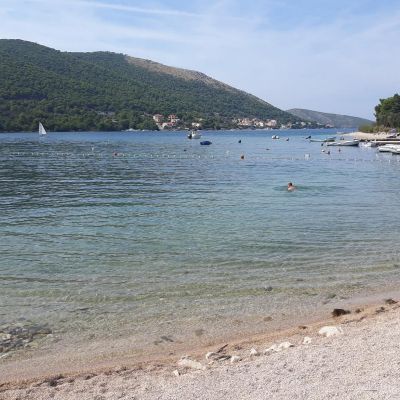 Dumici beach 🏖️ Grebastica, Šibenik-Knin, Croacia - características ...
